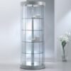 CURVED 2 TALL REVOLVING SHOWCASE 71cm DIAMETER - Glass Display Cabinets ...