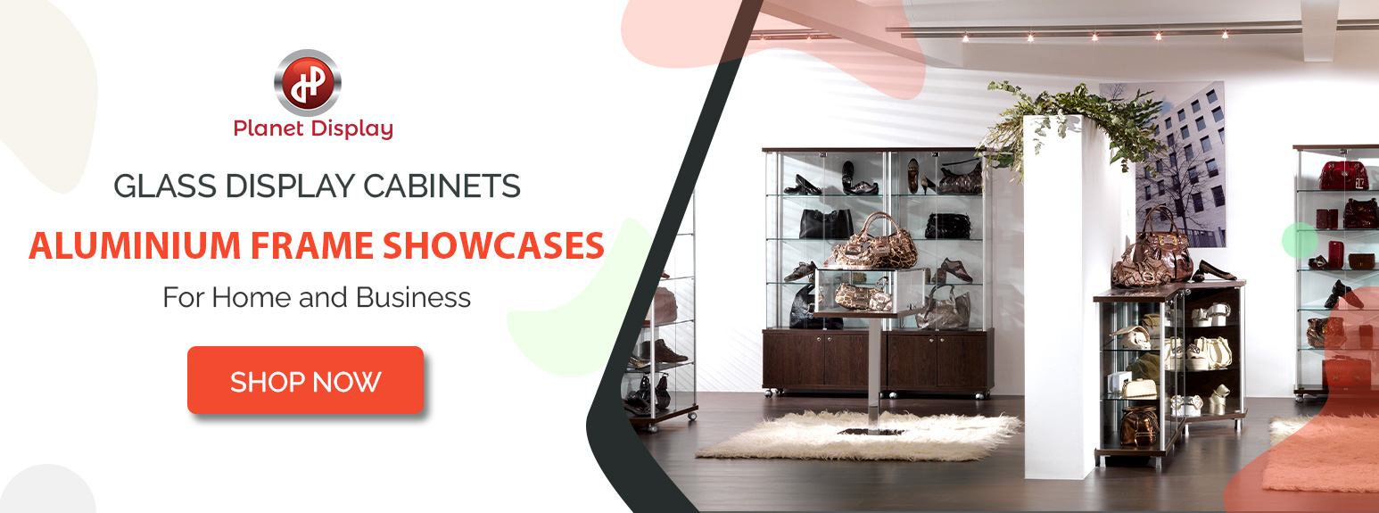 Glass Display Cabinet and Glass Showcase Counter | Planet Display